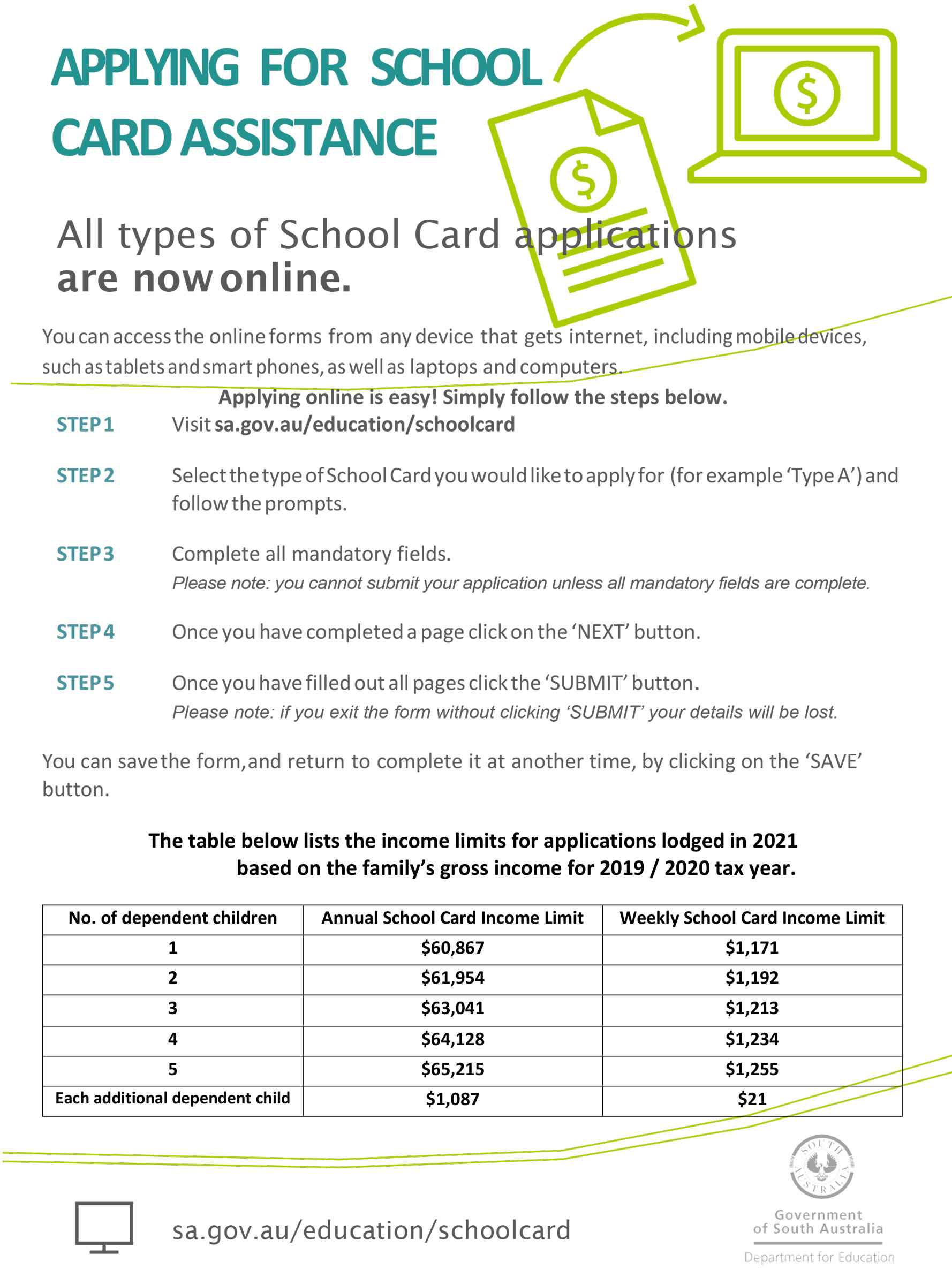 Applying for School Card Assistance - Port Lincoln High School