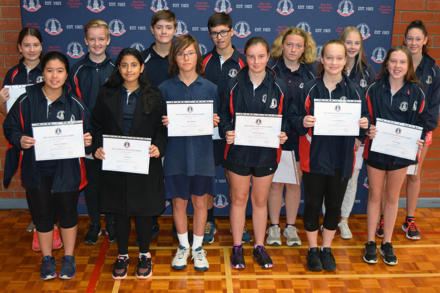 Term 1 Academic & School Values Awards - Port Lincoln High School
