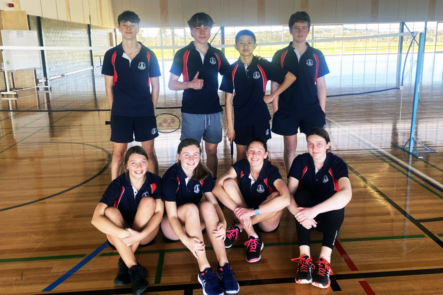 Great Team Spirit at Mixed Badminton Tournament - Port Lincoln High School