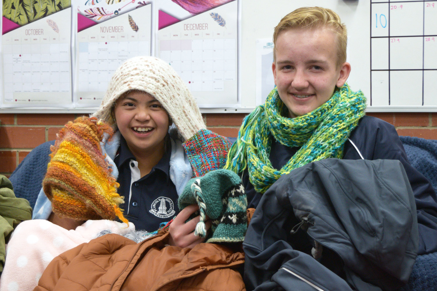 PLHS Donates Wheelie Bins of "Winter Woollies" - Port Lincoln High School
