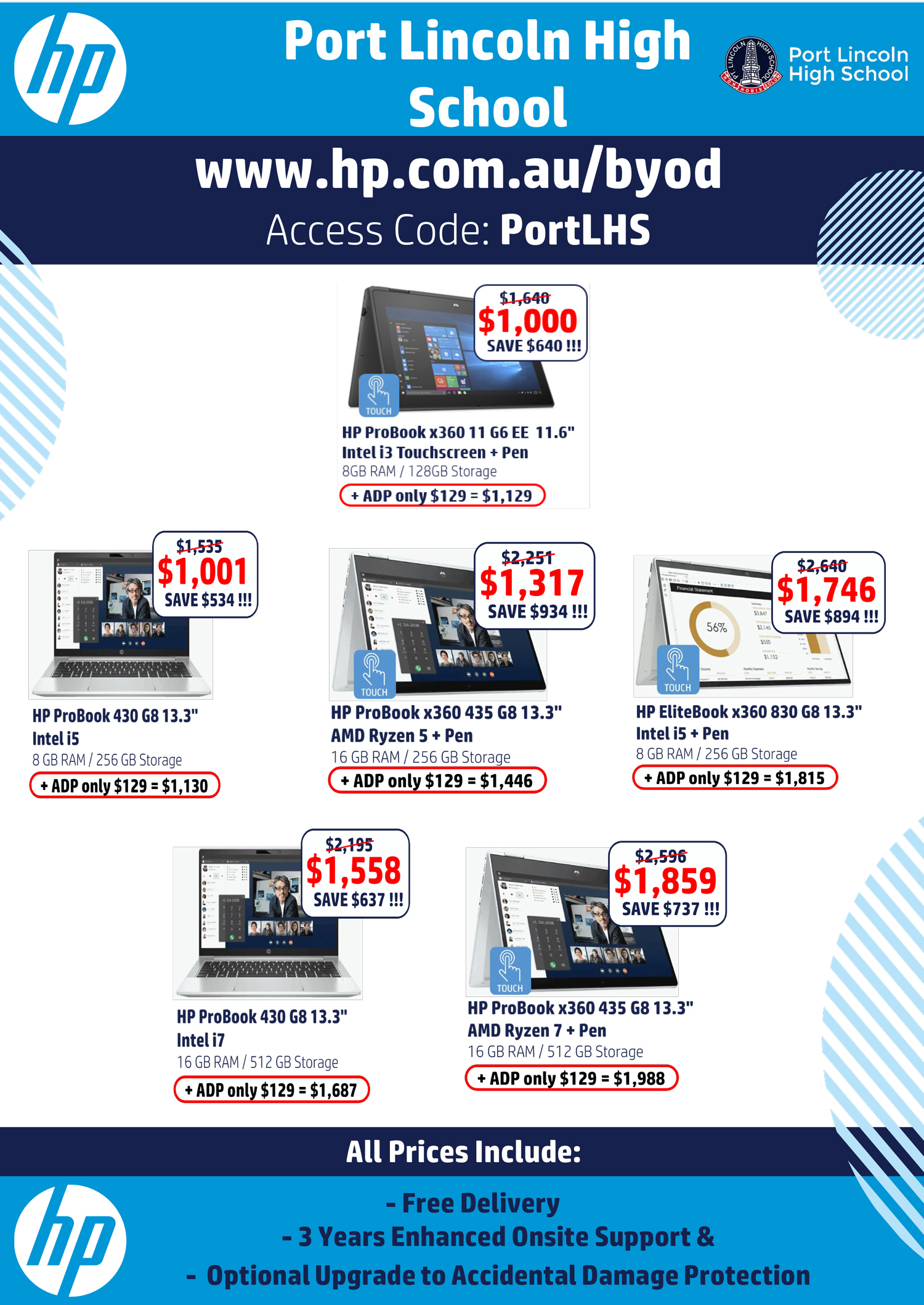 Updated HP "Bring-Your-Own-Device" Products & Prices - Port Lincoln ...