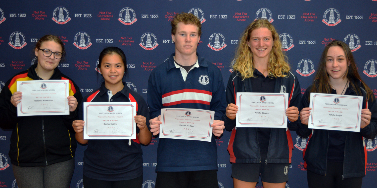 Term 3 Academic & School Values Awards (Middle School) - Port Lincoln ...
