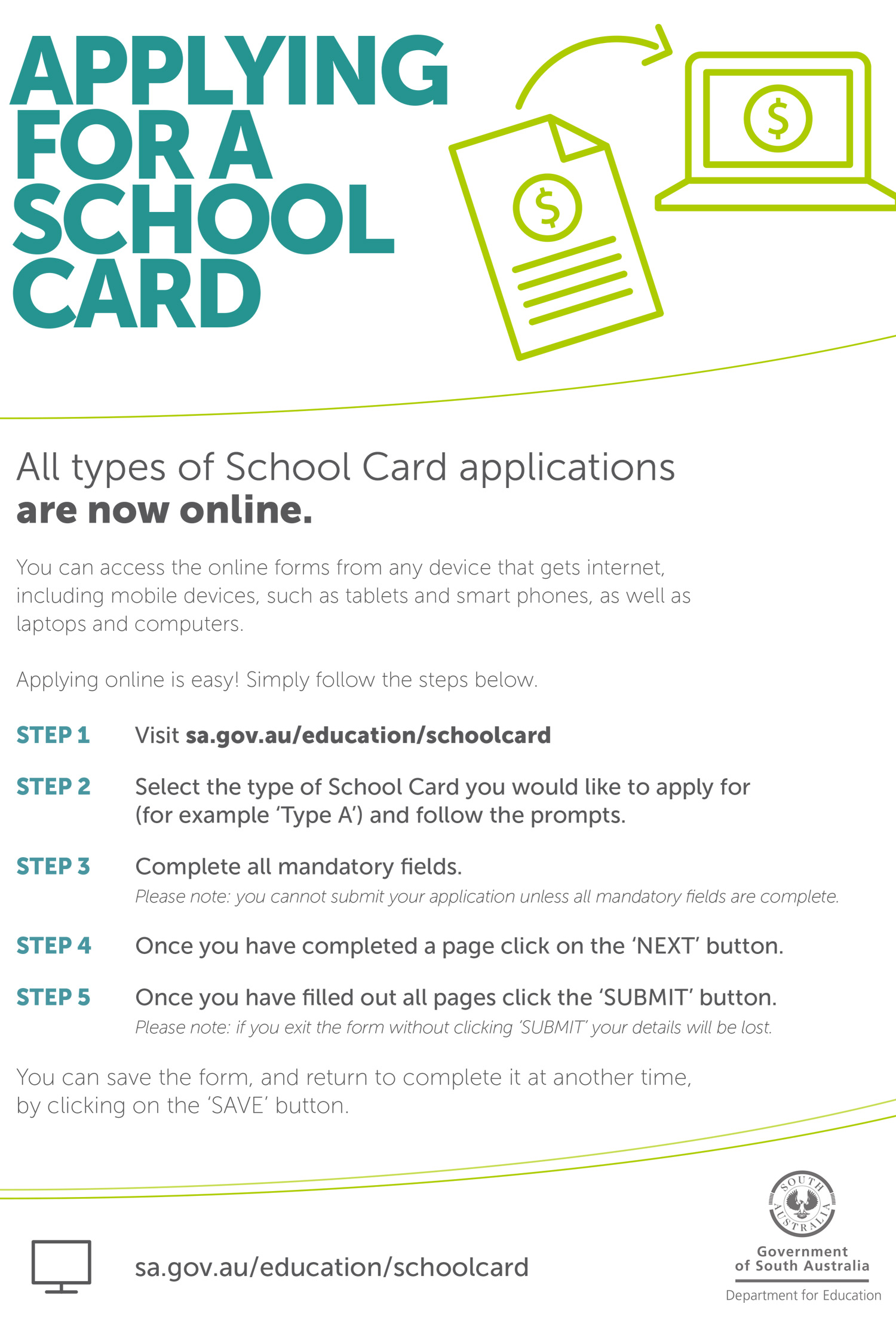 URGENT: Final Call for School Card Applications - Port Lincoln High School