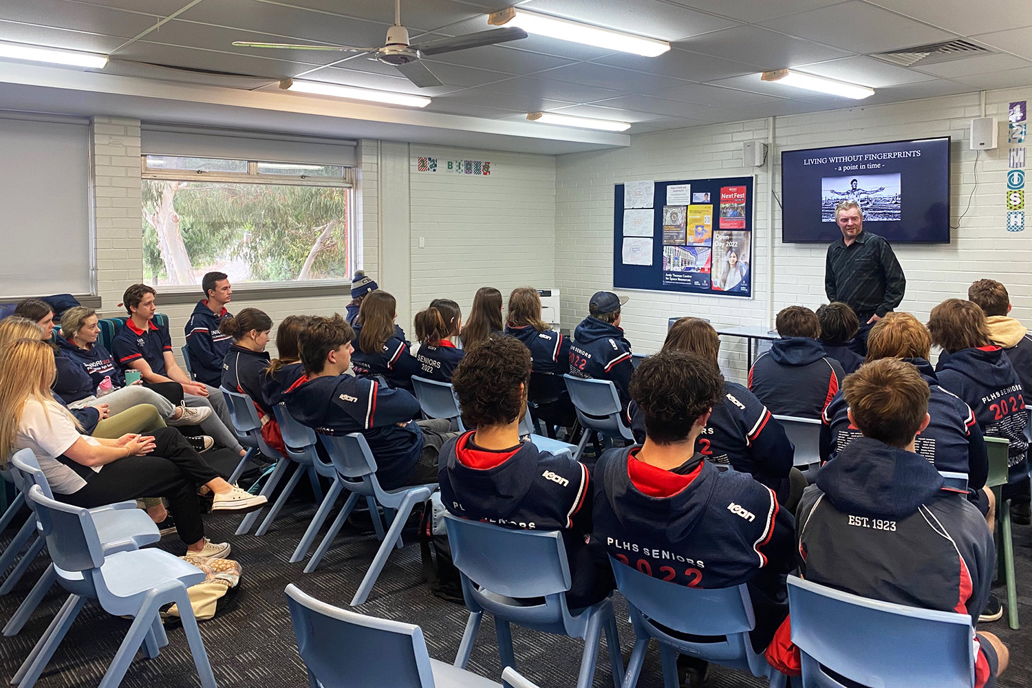 Burns Survivor John Weeks Inspires Year 12's - Port Lincoln High School