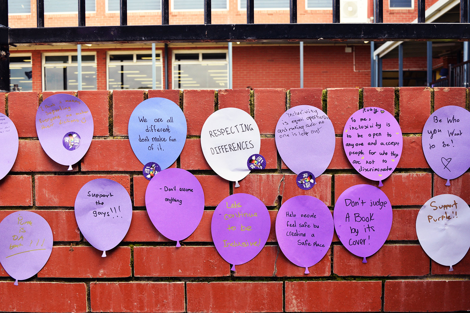 Inclusive Messages Shared on Wear It Purple Day - Port Lincoln High School