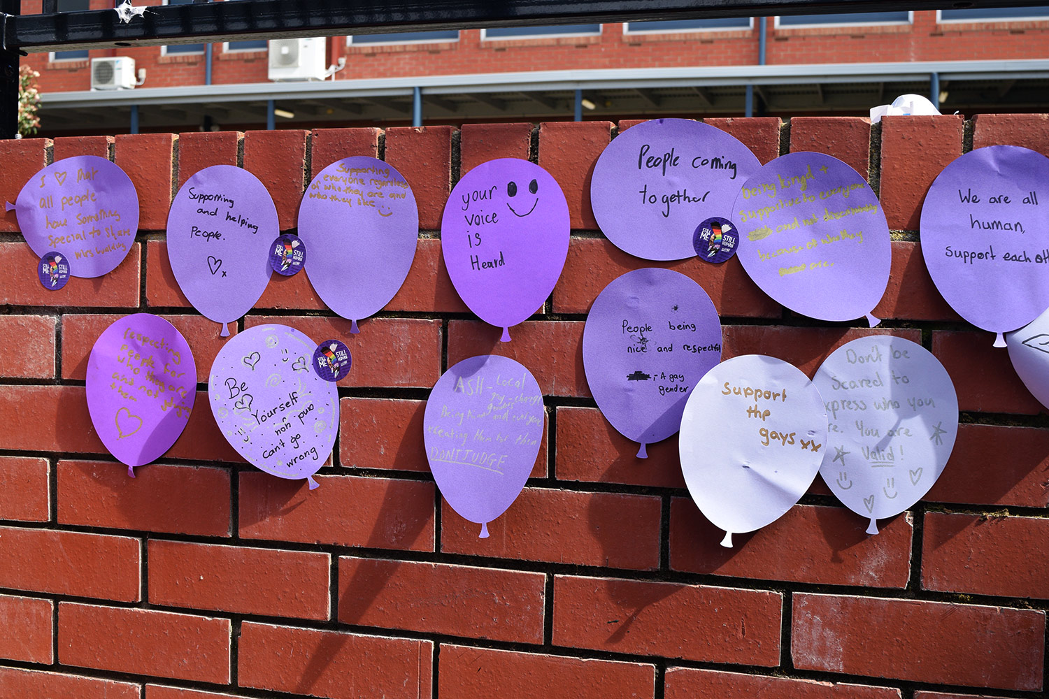 Inclusive Messages Shared on Wear It Purple Day - Port Lincoln High School