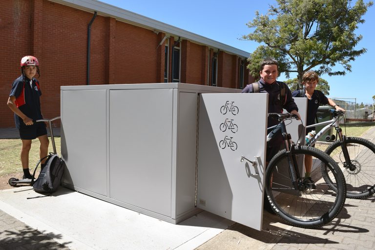 New Bike Lockers Now Available for PLHS Students - Port Lincoln High School