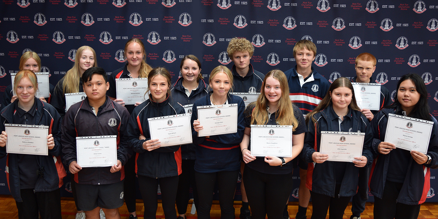 Term 1 Academic Awards Presented at Assembly - Port Lincoln High School