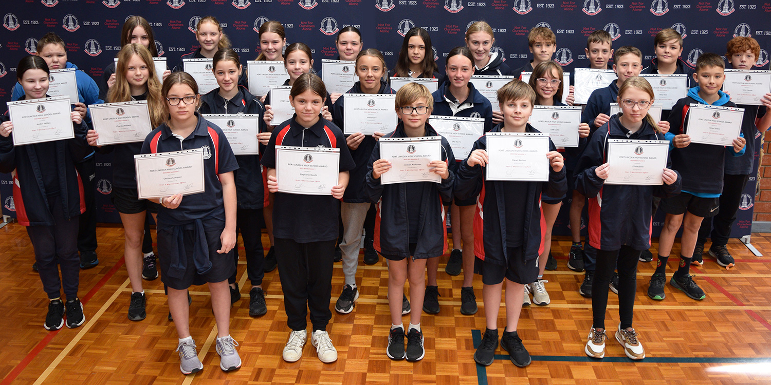Term 1 Academic Awards Presented at Assembly - Port Lincoln High School