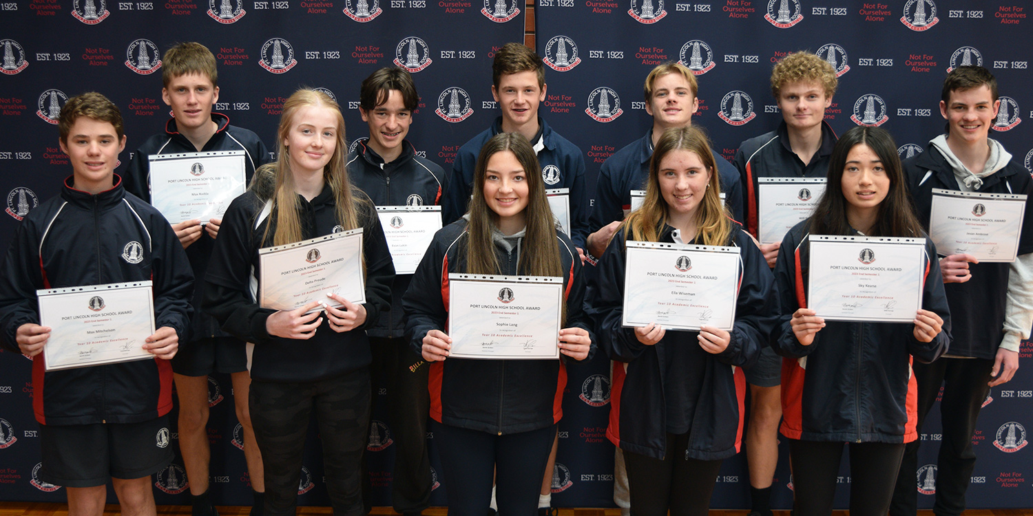 Semester 1 Academic Awards Presented at Assembly - Port Lincoln High School