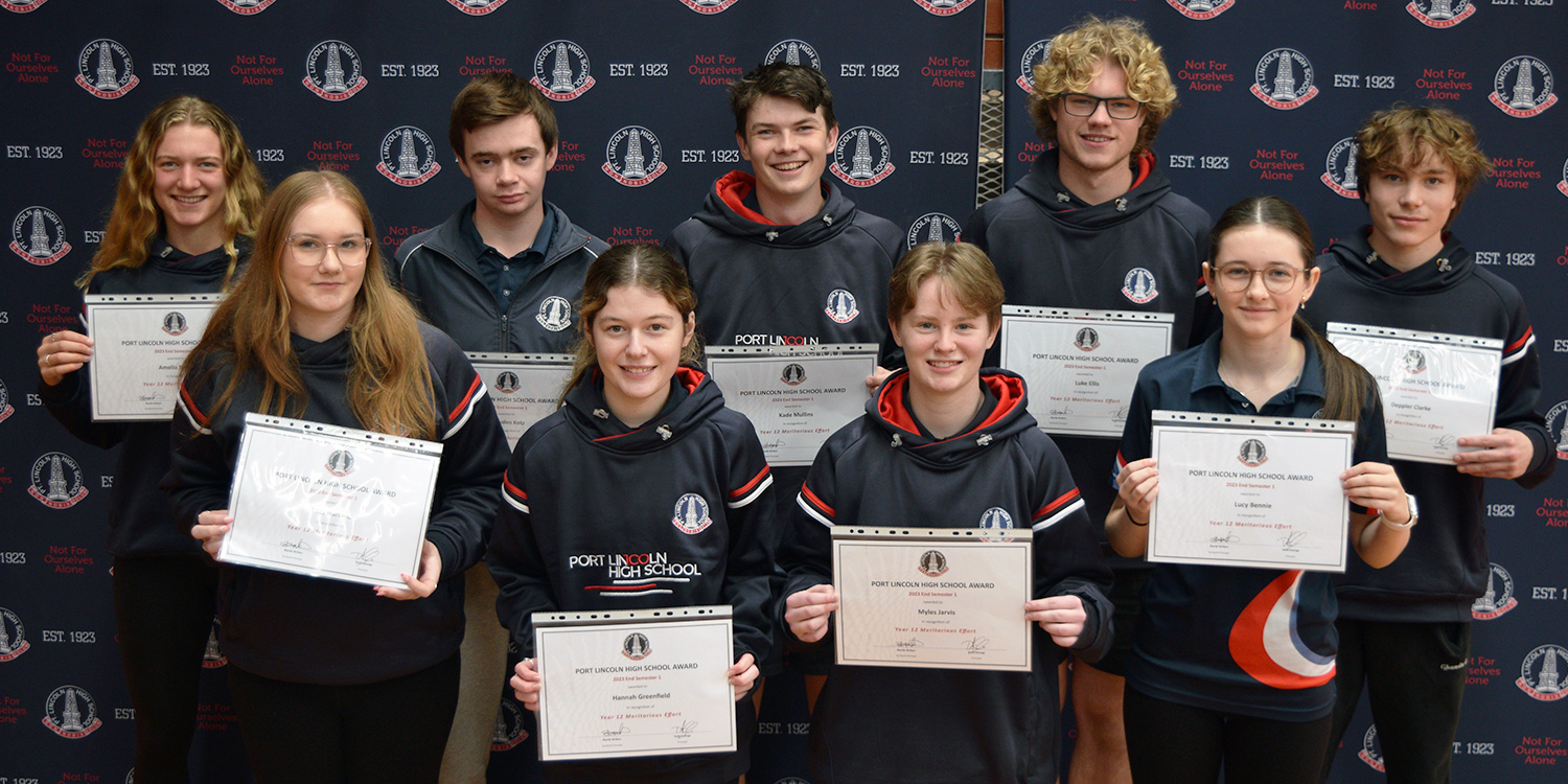 Semester 1 Academic Awards Presented at Assembly - Port Lincoln High School