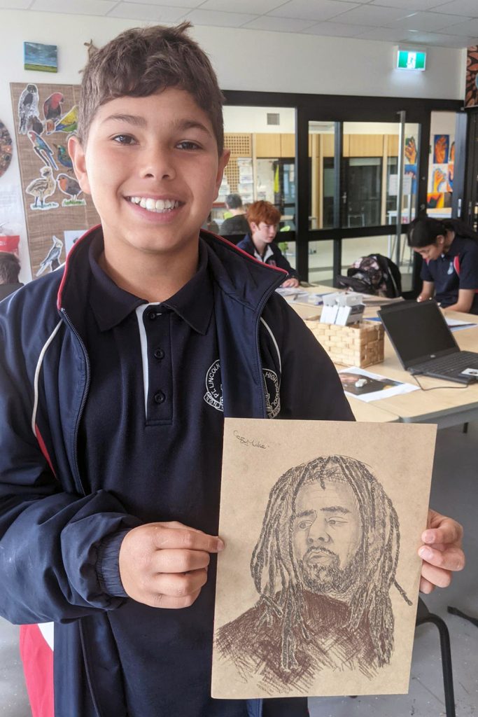 Year 7 Artists Create Portrait Drawings - Port Lincoln High School