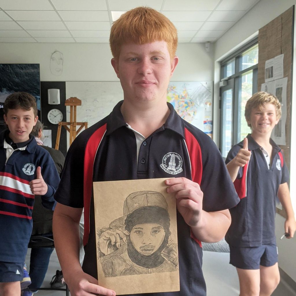 Year 7 Artists Create Portrait Drawings - Port Lincoln High School