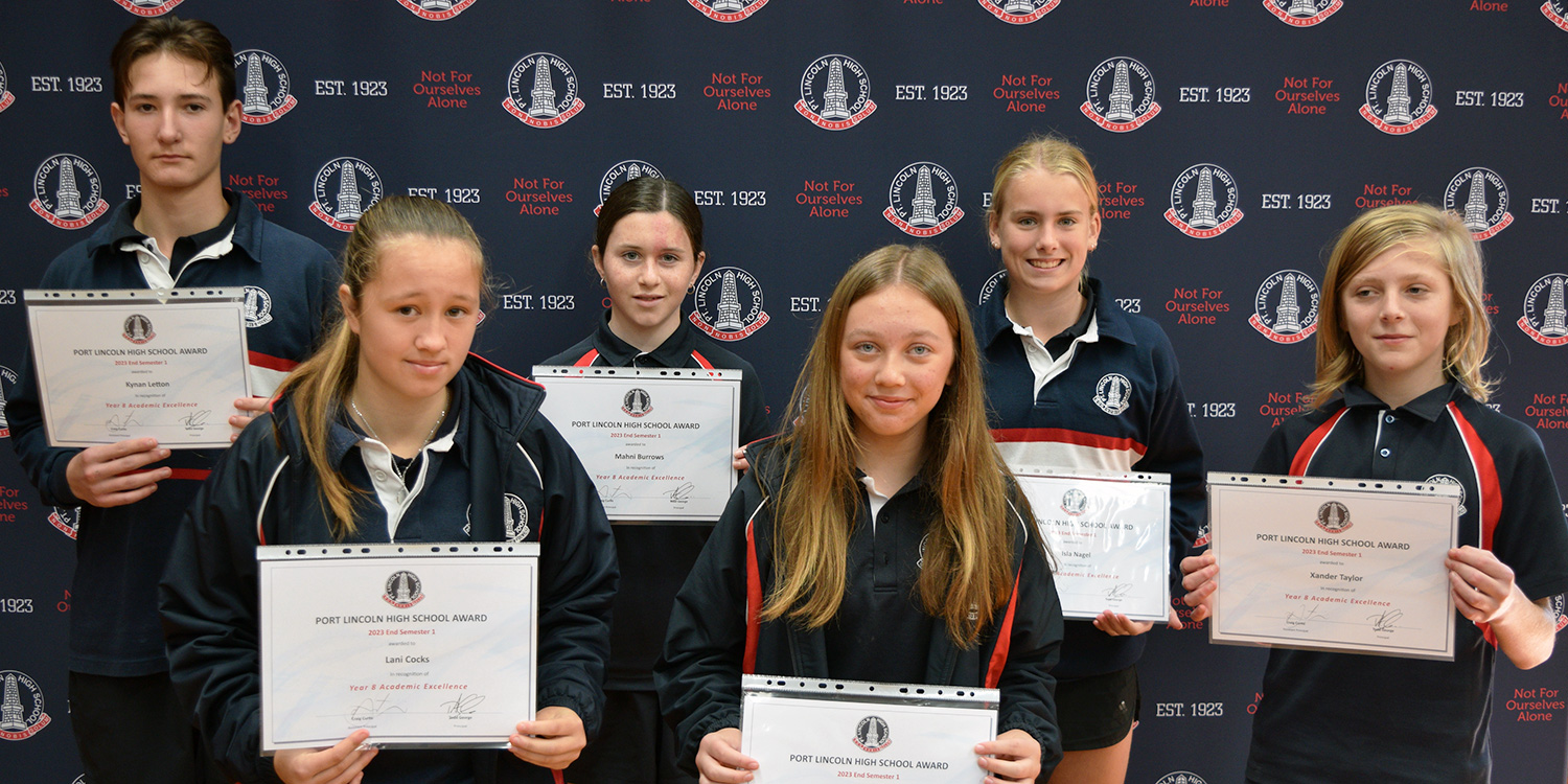 Semester 1 Academic Awards Presented at Assembly - Port Lincoln High School