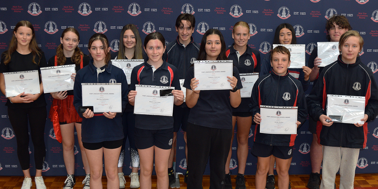 Year 7–10 End-of-Year Awards Assembly 2023 - Port Lincoln High School