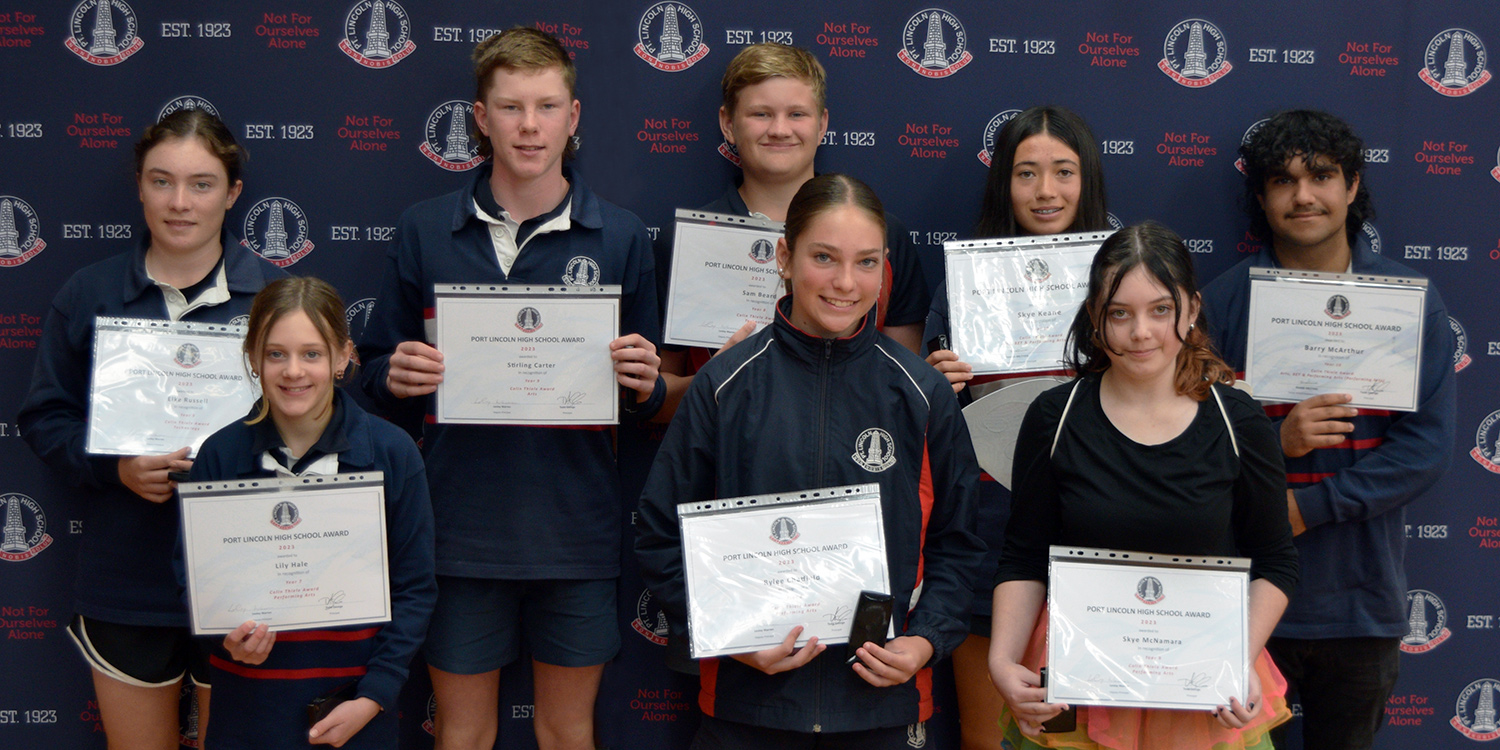 Year 7–10 End-of-Year Awards Assembly 2023 - Port Lincoln High School