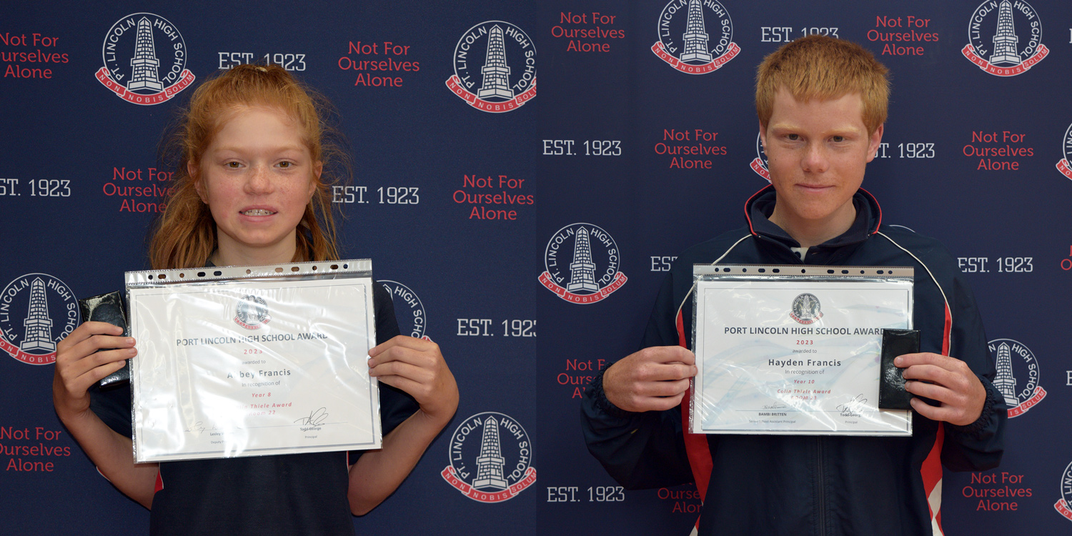 Year 7–10 End-of-Year Awards Assembly 2023 - Port Lincoln High School
