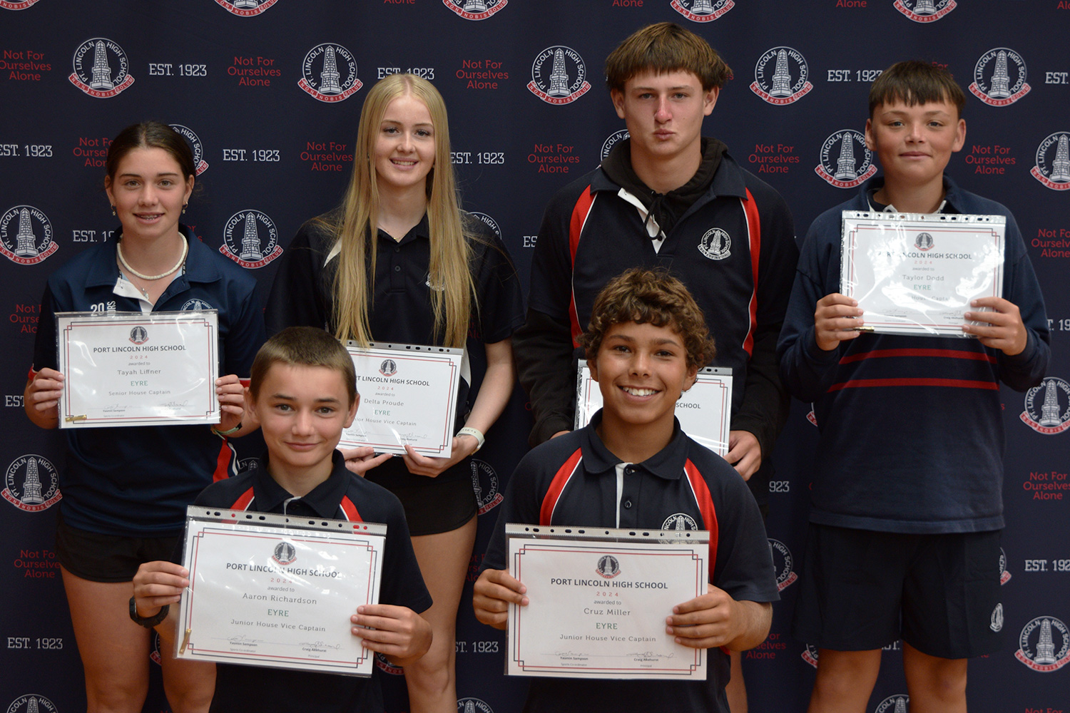 2024 House Captains Successfully Inducted - Port Lincoln High School