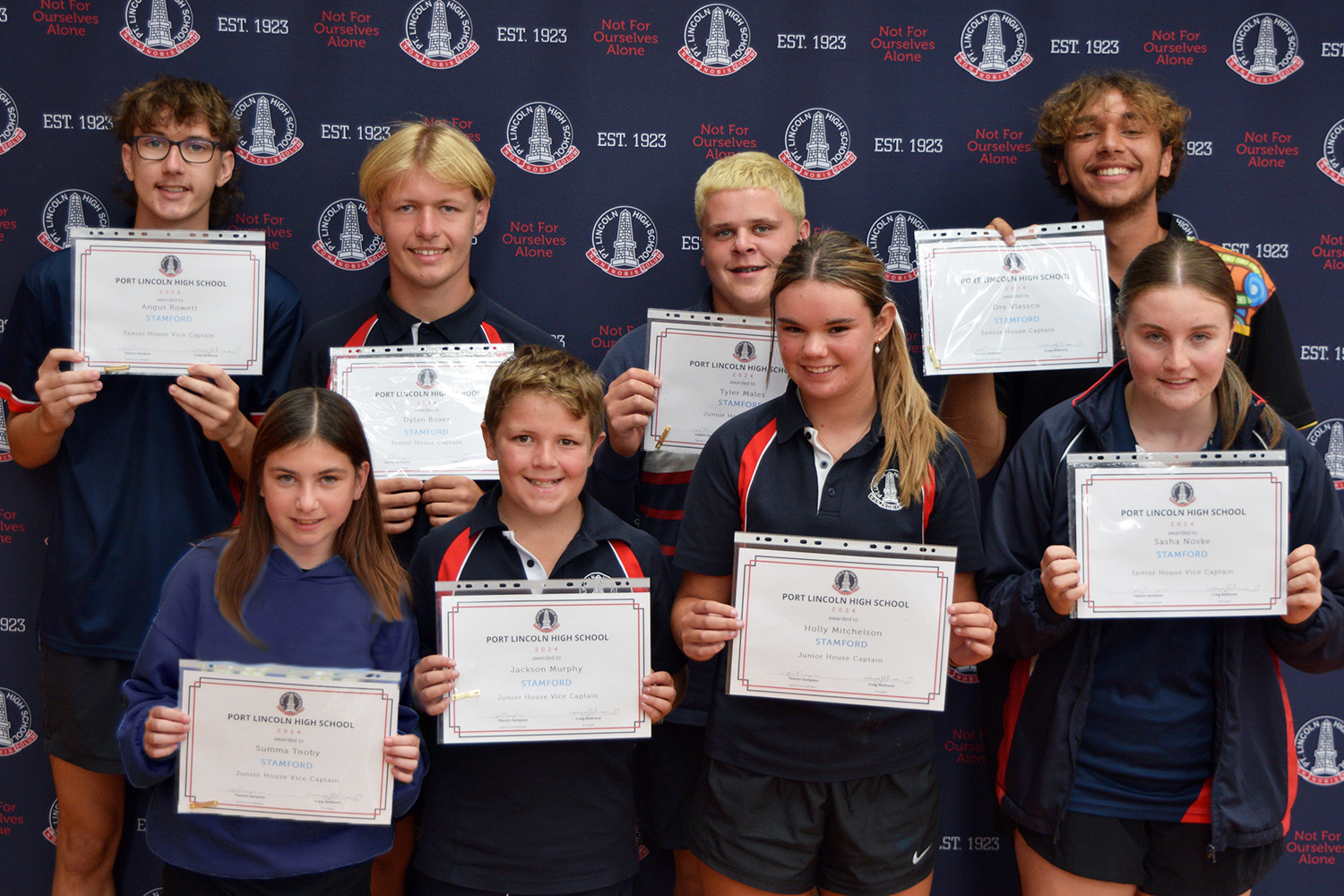 2024 House Captains Successfully Inducted - Port Lincoln High School