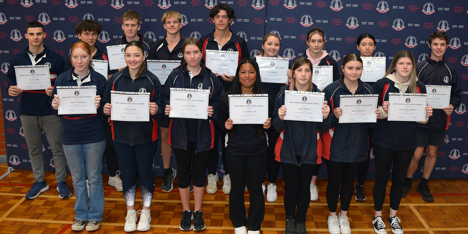 Student Council & Term 1 Academic Awards Announced - Port Lincoln High School