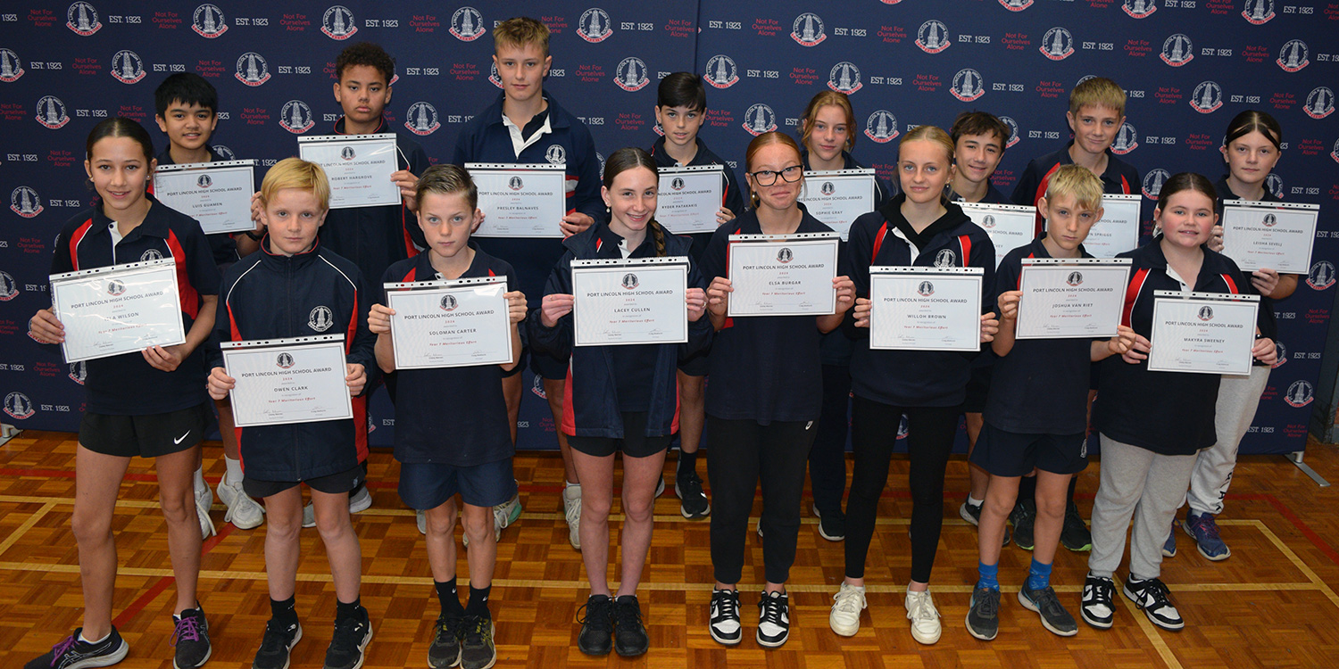 Student Council & Term 1 Academic Awards Announced - Port Lincoln High ...