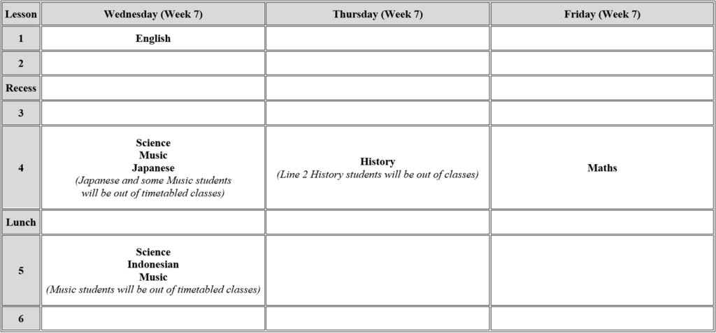 Year 10 Exams – Semester 1 Schedule - Port Lincoln High School