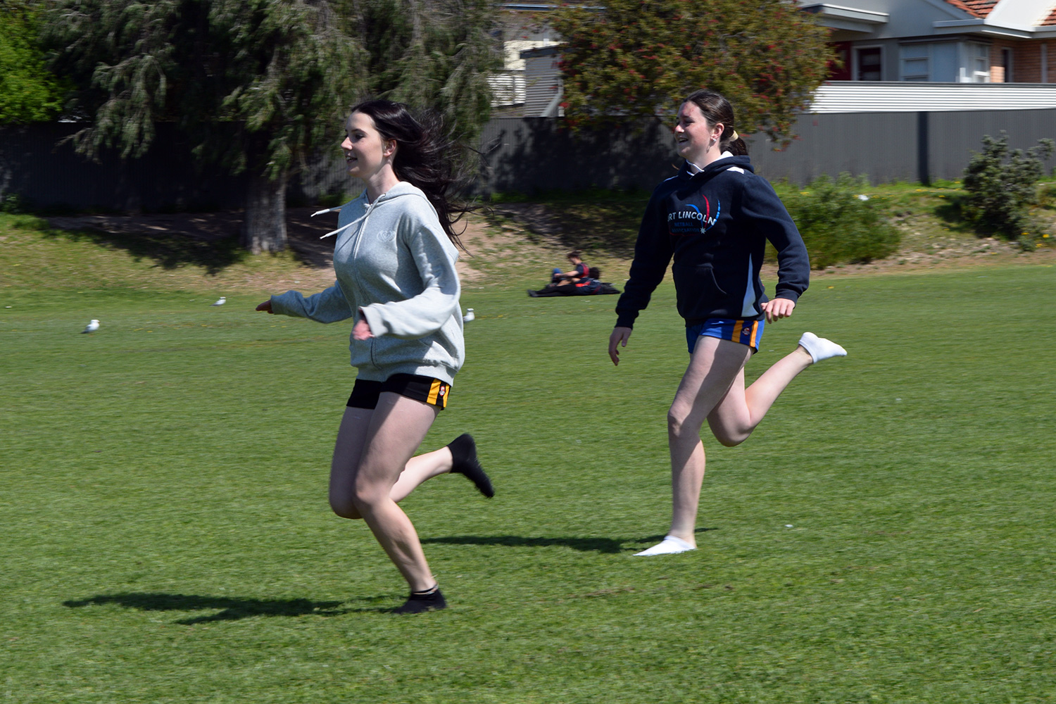 Footy Colours Day Sprints & Longest Kick Comps - Port Lincoln High School