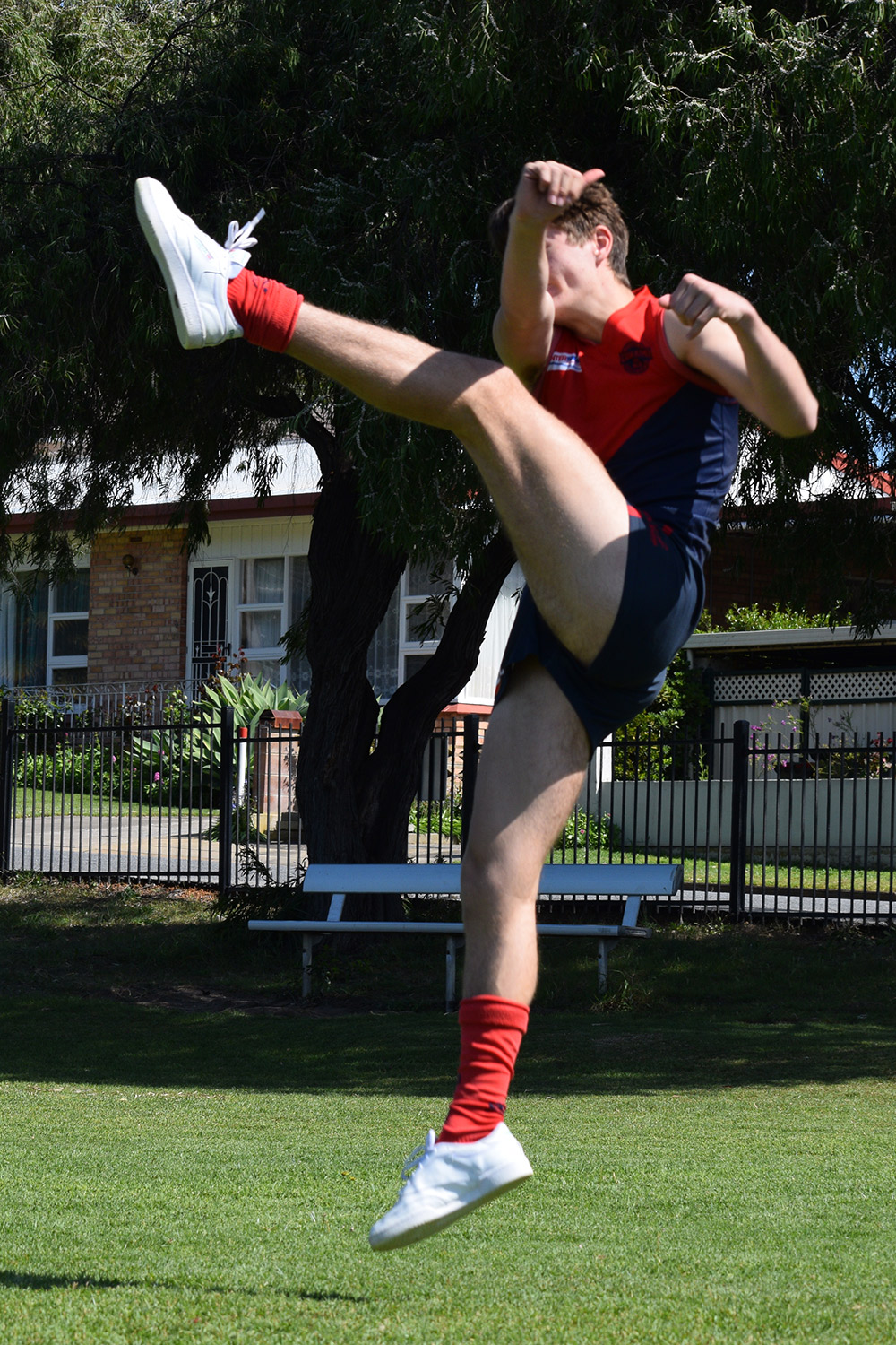 Footy Colours Day Sprints & Longest Kick Comps - Port Lincoln High School