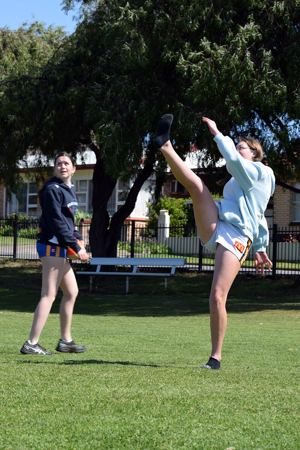 Footy Colours Day Sprints & Longest Kick Comps - Port Lincoln High School