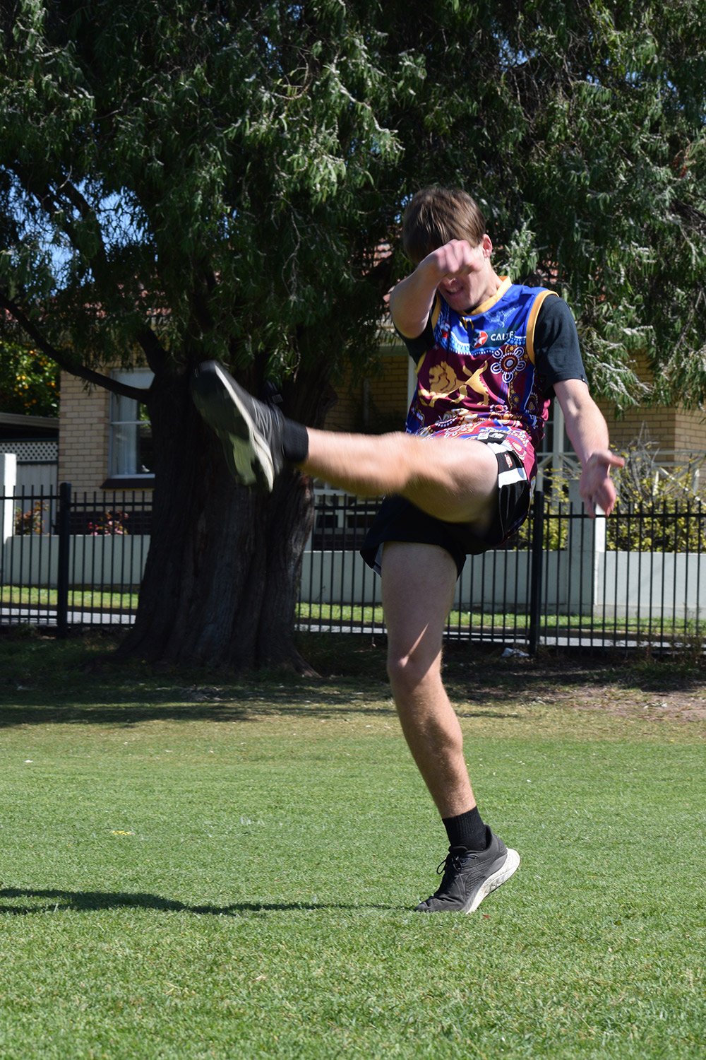 Footy Colours Day Sprints & Longest Kick Comps - Port Lincoln High School