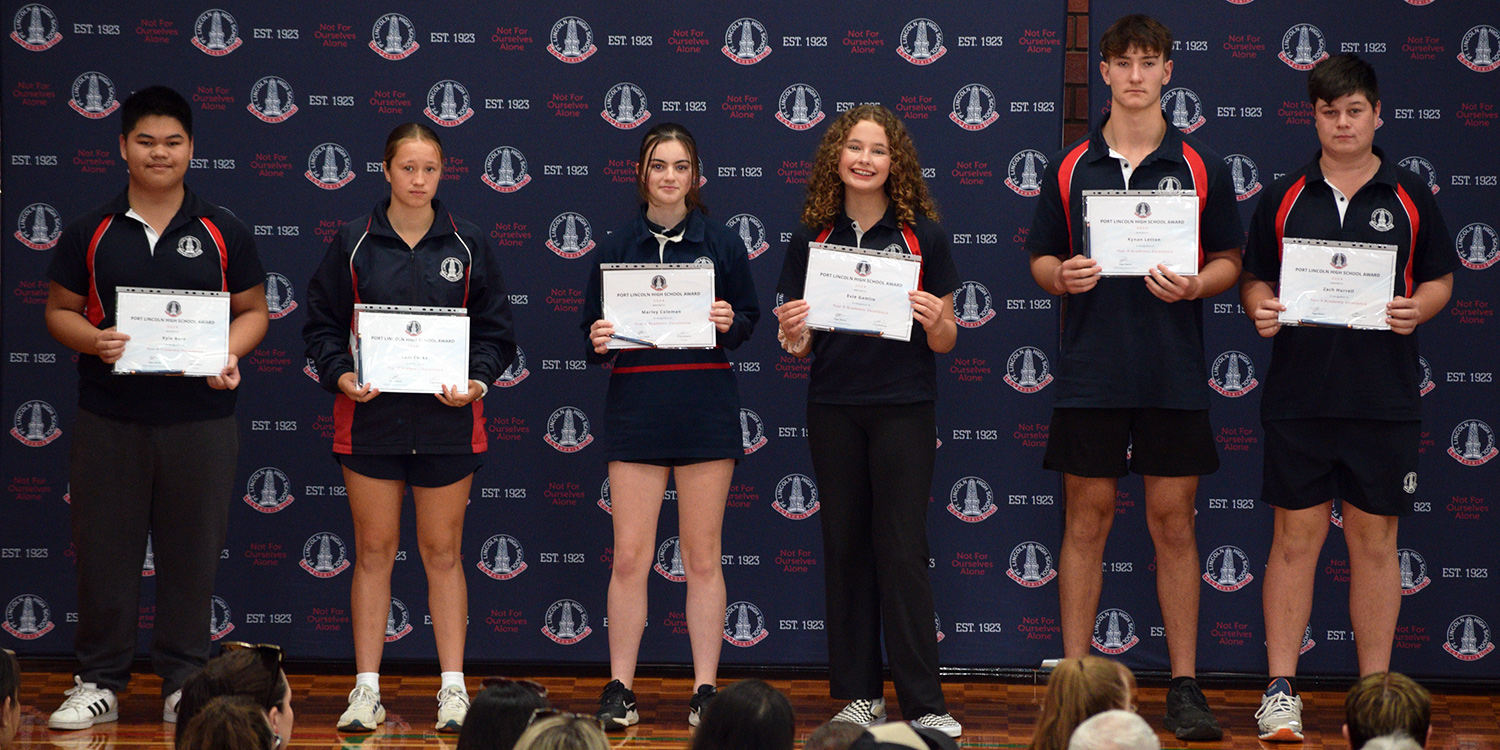 Success Recognised at Term 4 Awards Assembly - Port Lincoln High School