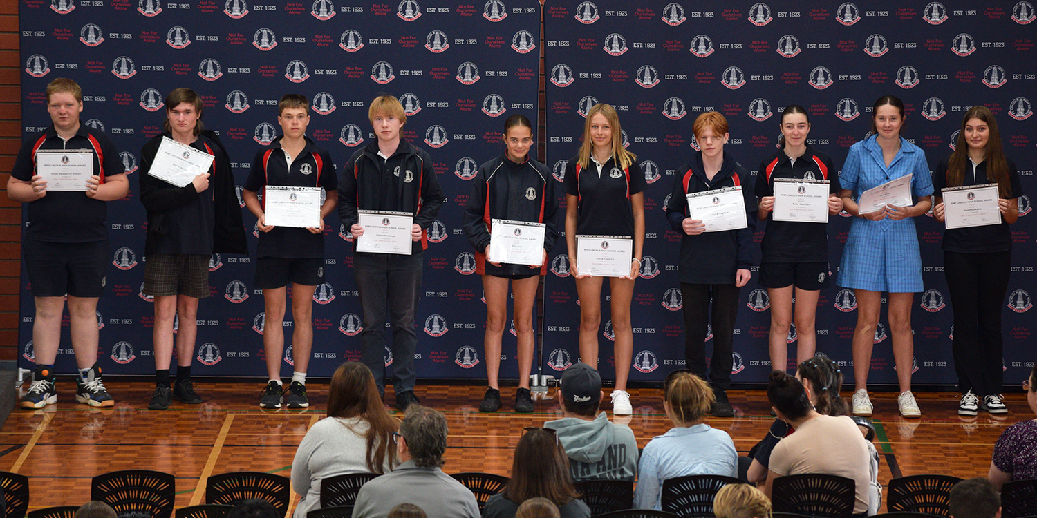 Success Recognised at Term 4 Awards Assembly - Port Lincoln High School