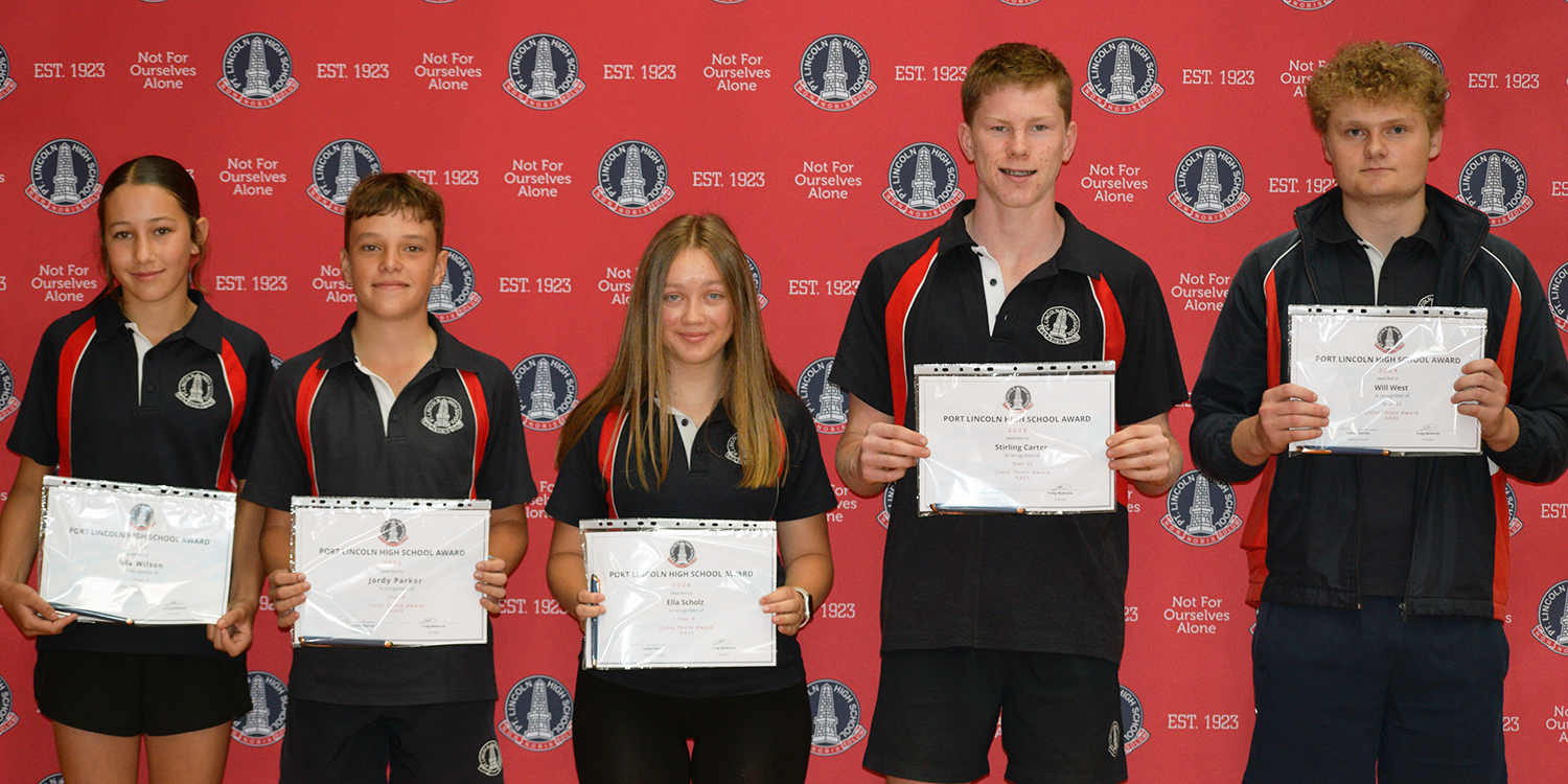 Final Awards Assembly for 2024 School Year - Port Lincoln High School