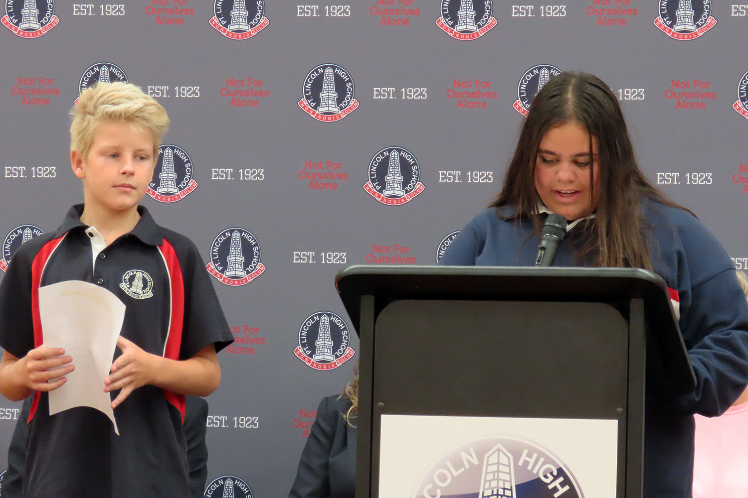 House Captains Inducted at Whole School Assembly - Port Lincoln High School