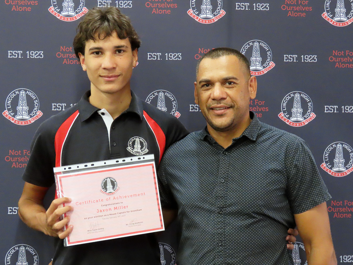 House Captains Inducted at Whole School Assembly - Port Lincoln High School