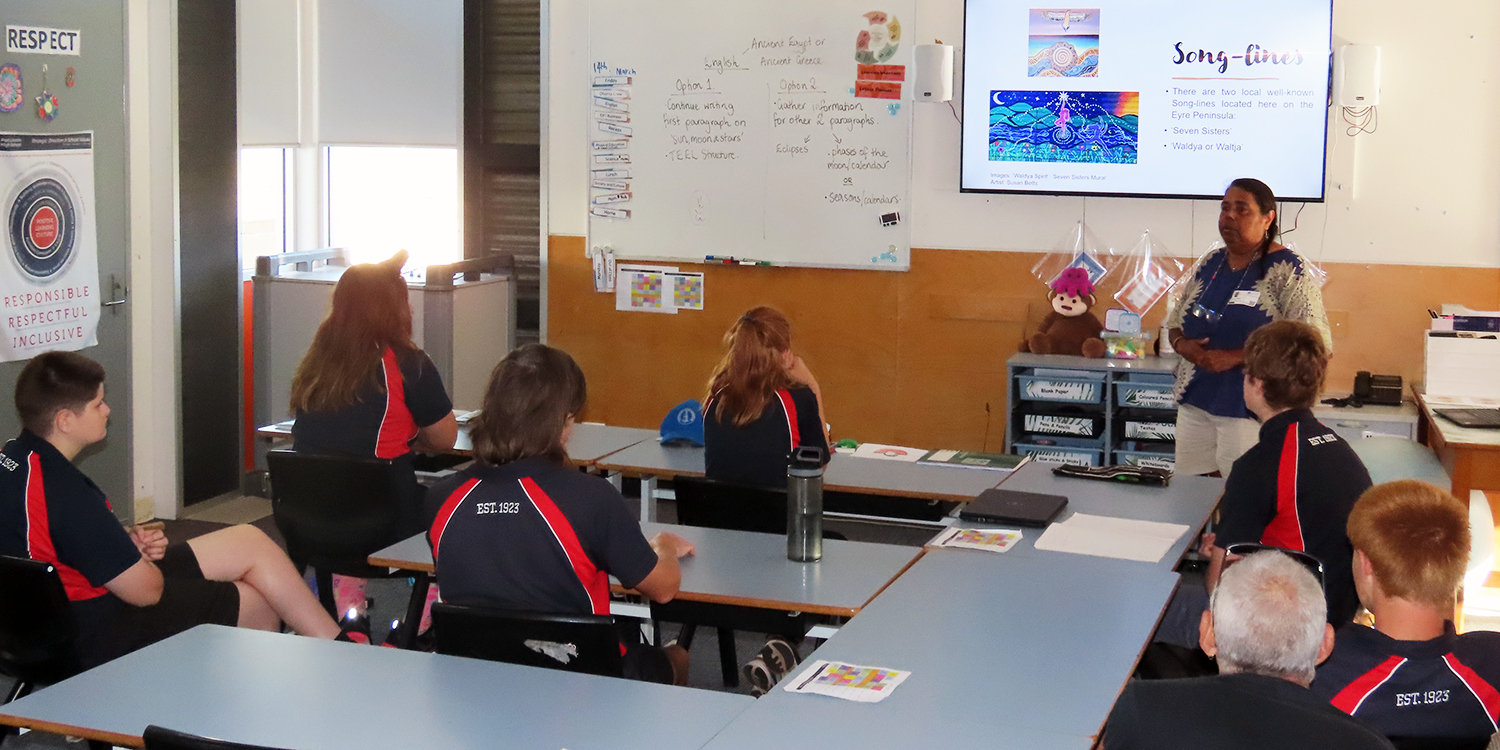 Susie Delivers “Songlines” Workshops - Port Lincoln High School