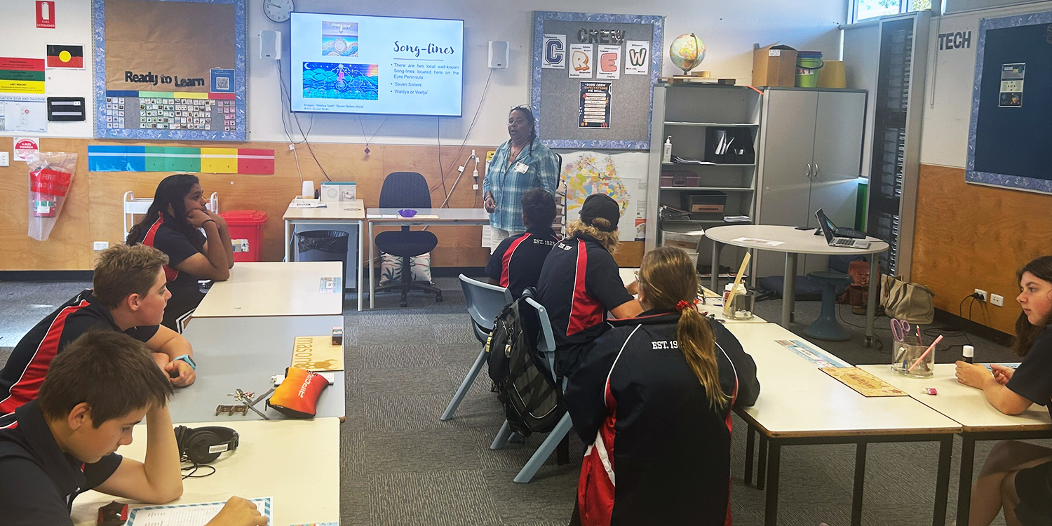 Susie Delivers “Songlines” Workshops - Port Lincoln High School
