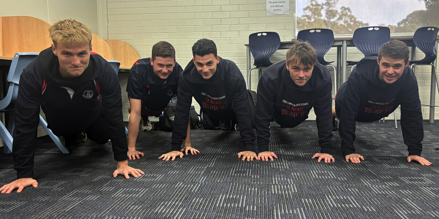 12.01 Dharna Crew Push-up for Mental Health - Port Lincoln High School