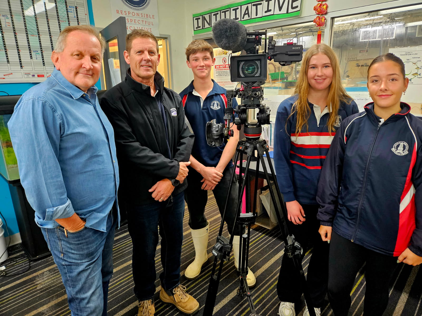 Ron Films "Adopt-a-Barra" Story for 7 News - Port Lincoln High School