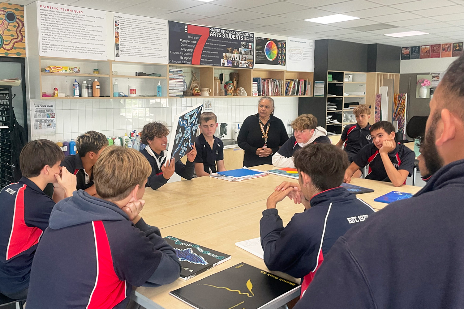 SAASTA Students Connect with PLAHS/Elders - Port Lincoln High School